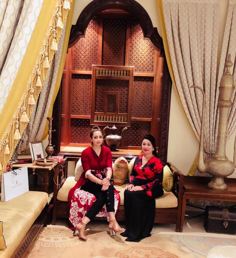 Meeting with Princess Romana Murad from Malaysia in Dubai - SaniaAnsari.com